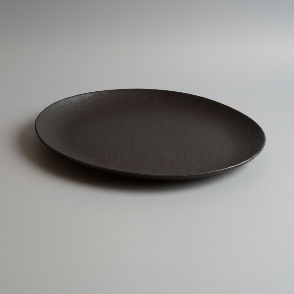 Otto 26cm Dinner plate-black – Nel Lusso